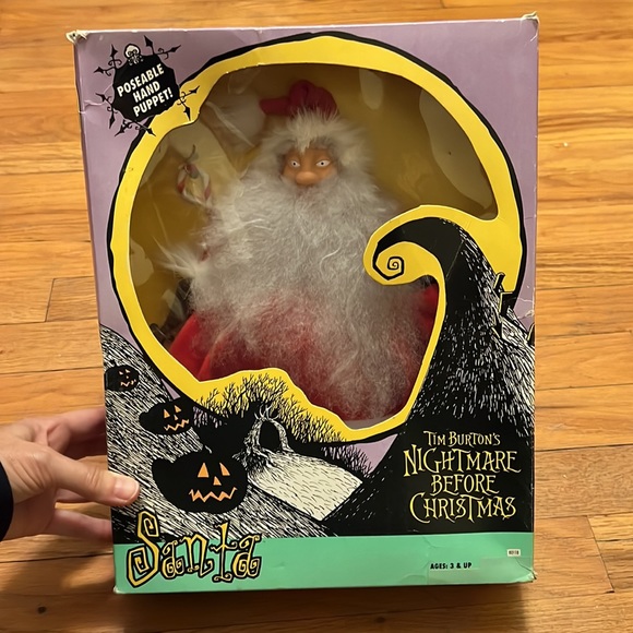 Hasbro | Toys | Tim Burton Nightmare Before Christmas Santa Puppet ...
